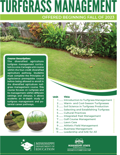 Turfgrass Management Course for High School Students Begins Fall of ...